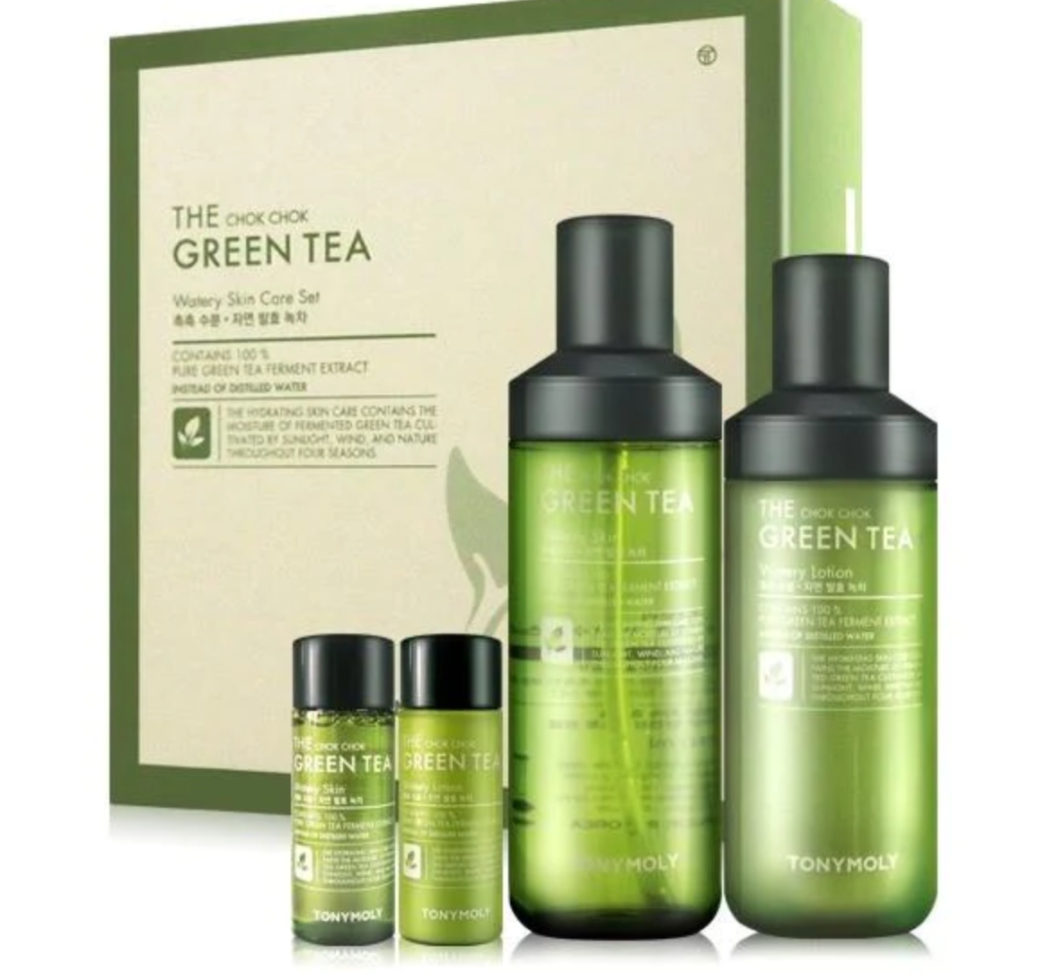 [TONYMOLY] The Chock Chock Green Tea Watery Skin Care Set – Adora-KBeauty